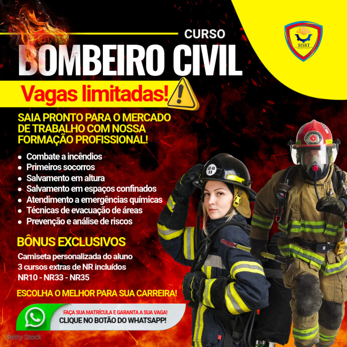 Copy of firefighter course | PosterMyWall