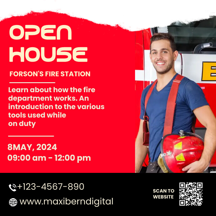 Firefighters Day Flyer Template | PosterMyWall