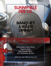 Fire Department Banquet Award Dinner Invitation Flyer Template ...