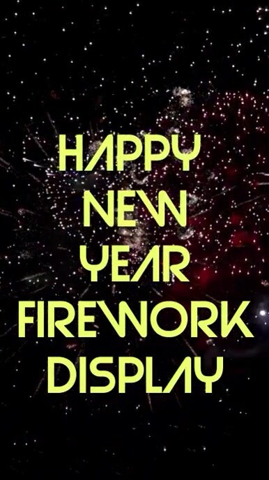 Firework video display 9:16 Template | PosterMyWall