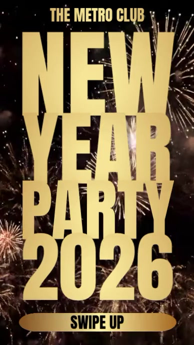 Fireworks New Year Party Instagram Reel Template | PosterMyWall