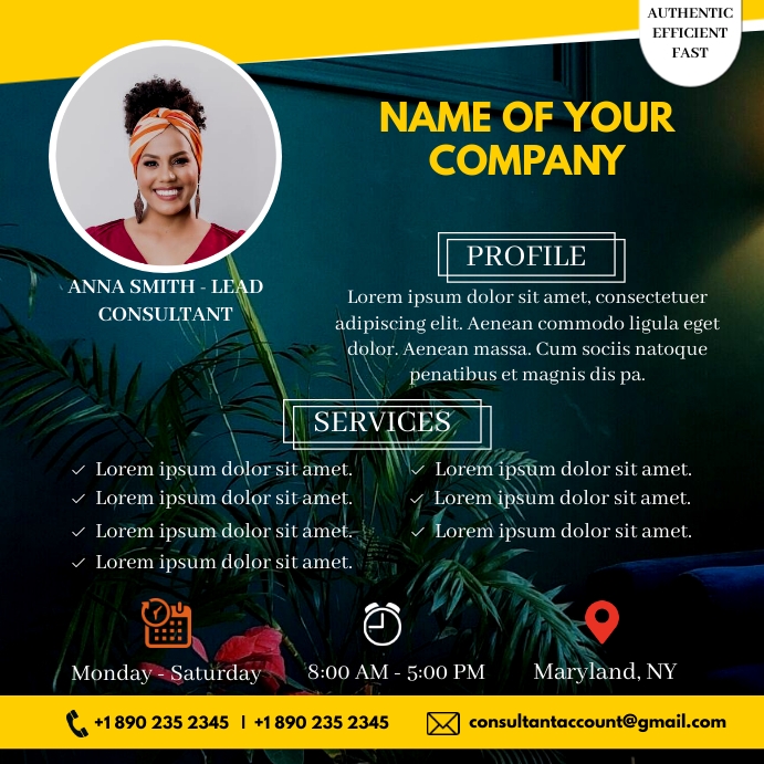 FIRM CONSULTANT POSTER Template | PosterMyWall