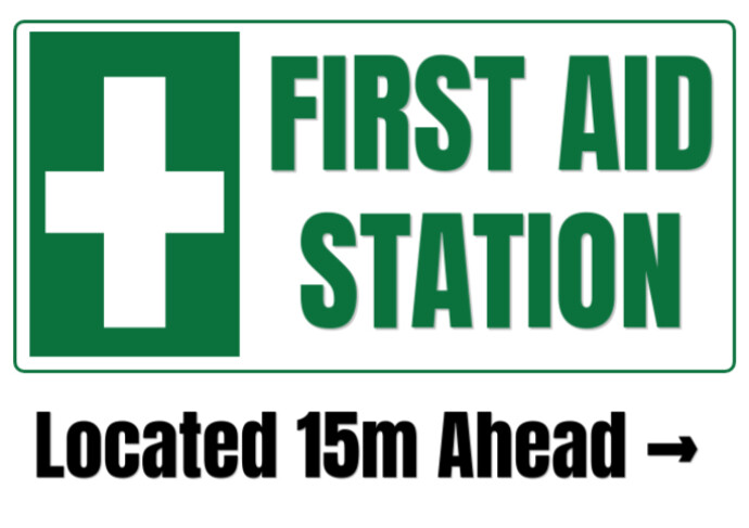 First Aid Emergency Signs Template | PosterMyWall