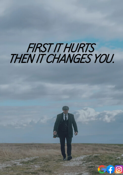 Copy of FIRST AND CHANGE QUOTE TEMPLATE | PosterMyWall