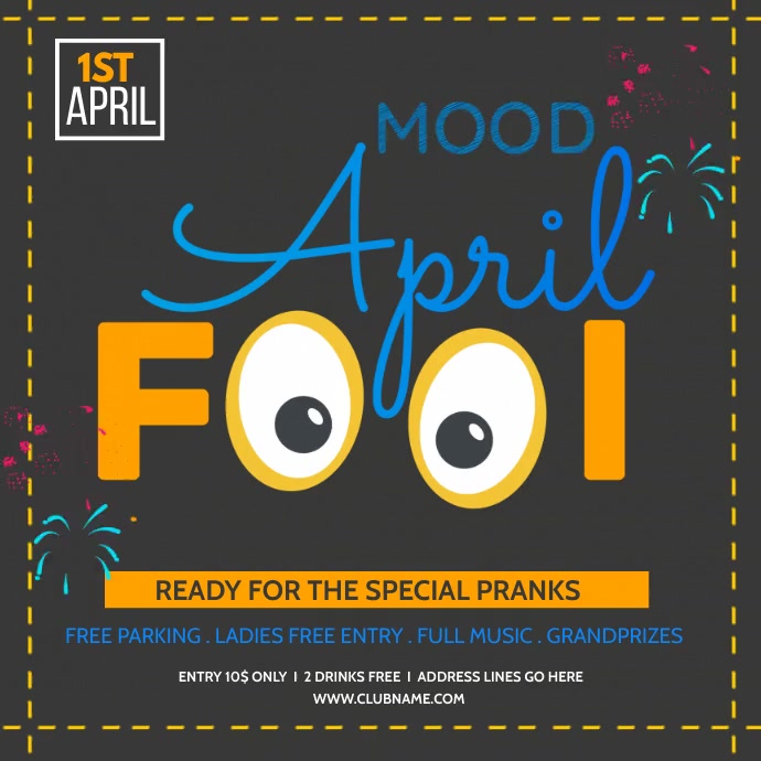first April fool Template | PosterMyWall