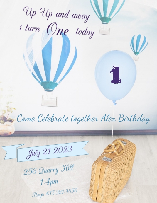 First Birthday Template | PosterMyWall