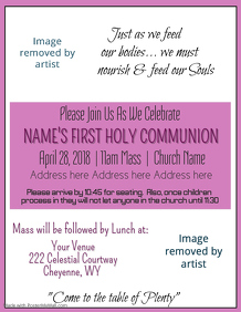 First Communion Flyer Template | PosterMyWall
