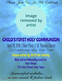 First Communion Flyer Template | PosterMyWall