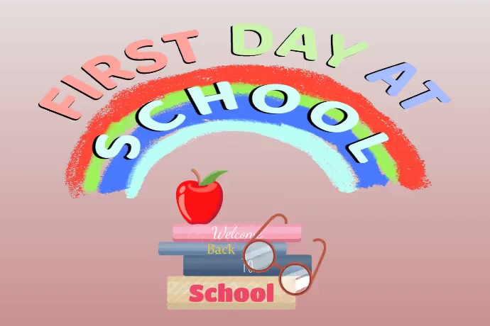 Modèle Premier Jour à l' école | PosterMyWall