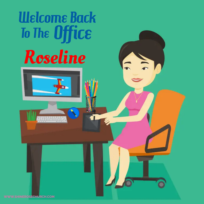 first day at work greeting flyer Template | PosterMyWall