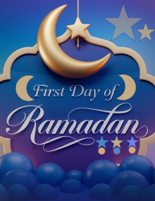 Plantilla de First Day of Ramadan | PosterMyWall