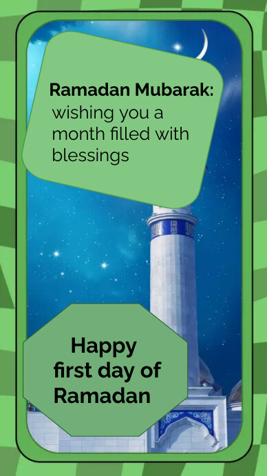 First day of Ramadan Template | PosterMyWall