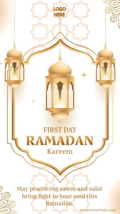 First Day Of Ramadan Template | PosterMyWall