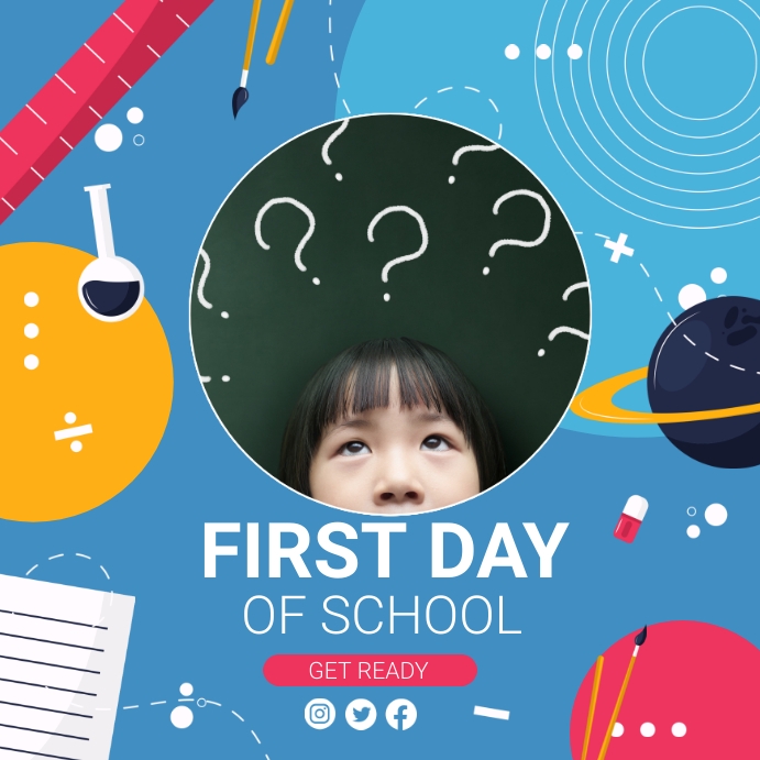 First Day Of School Flyer Template | PosterMyWall