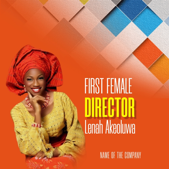 Copy of FIRST FEMALE | PosterMyWall