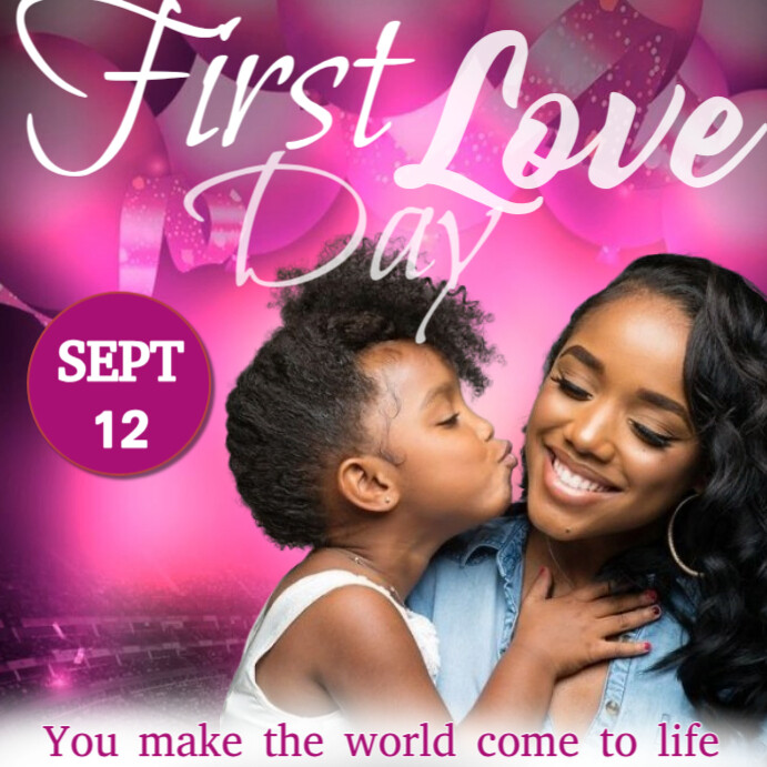 First love day flyer template | PosterMyWall