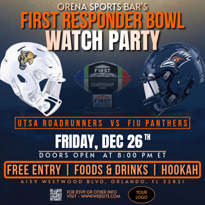 First Responder Bowl 2025: UTSA Roadrunners vs FIU Panthers Watch Party ...