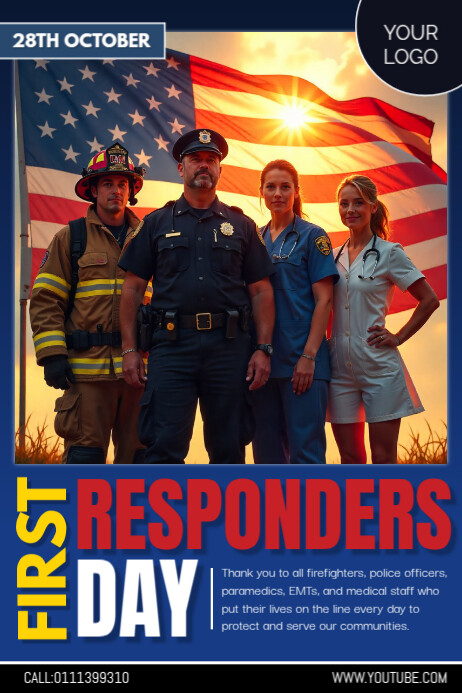 Copy of First responders day | PosterMyWall