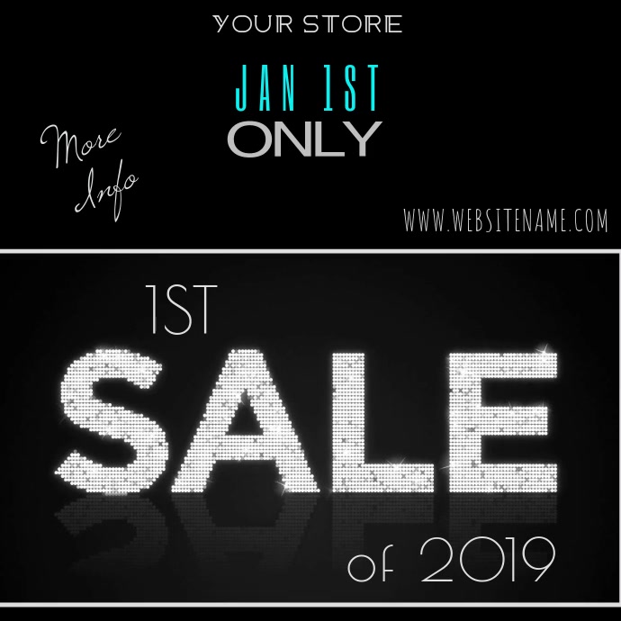 First Sale of 2019 Video Template | PosterMyWall