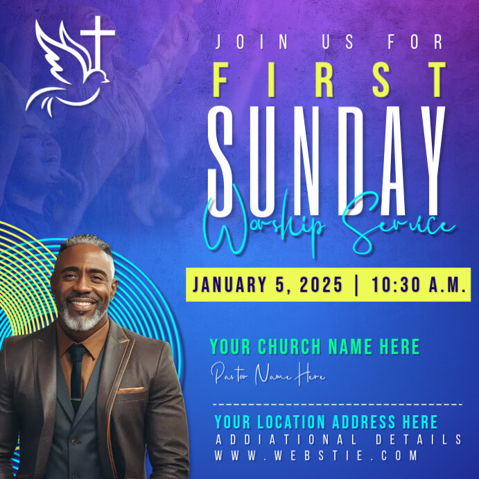 First Sunday Template | PosterMyWall