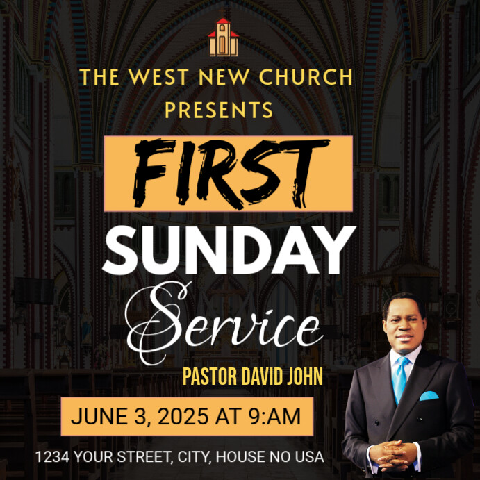Copy of FIRST SUNDAY | PosterMyWall