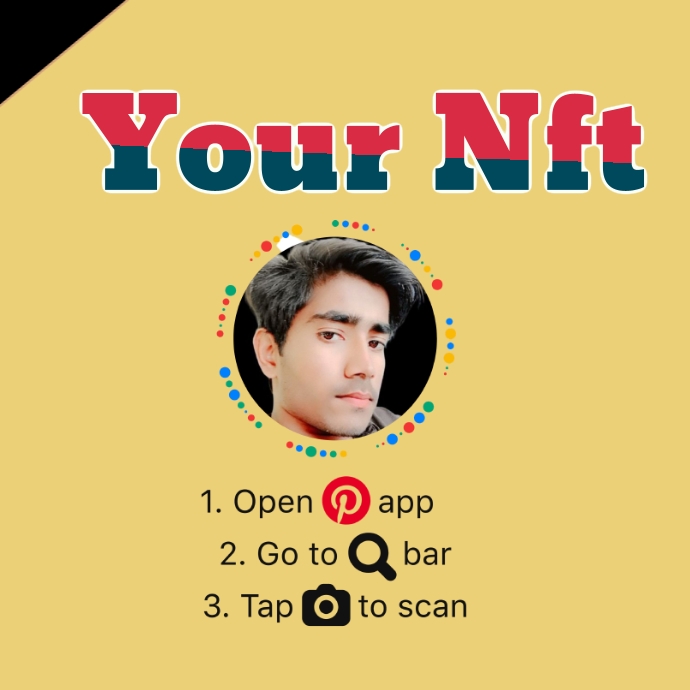 First Time Pinterest seen nft design Template | PosterMyWall