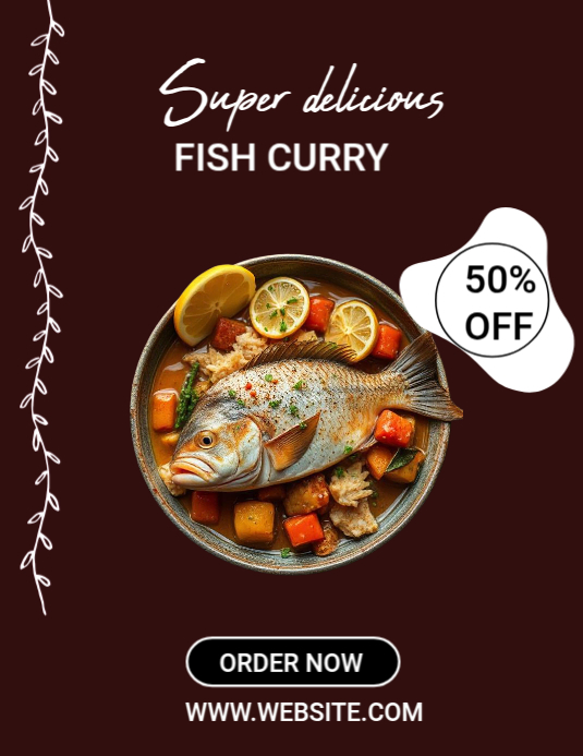 Fish curry Template | PosterMyWall