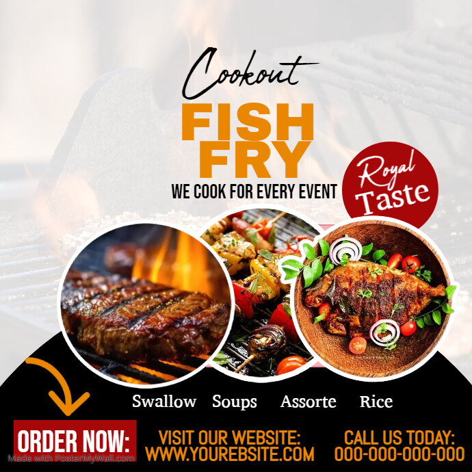 Fish fray flyer Template | PosterMyWall