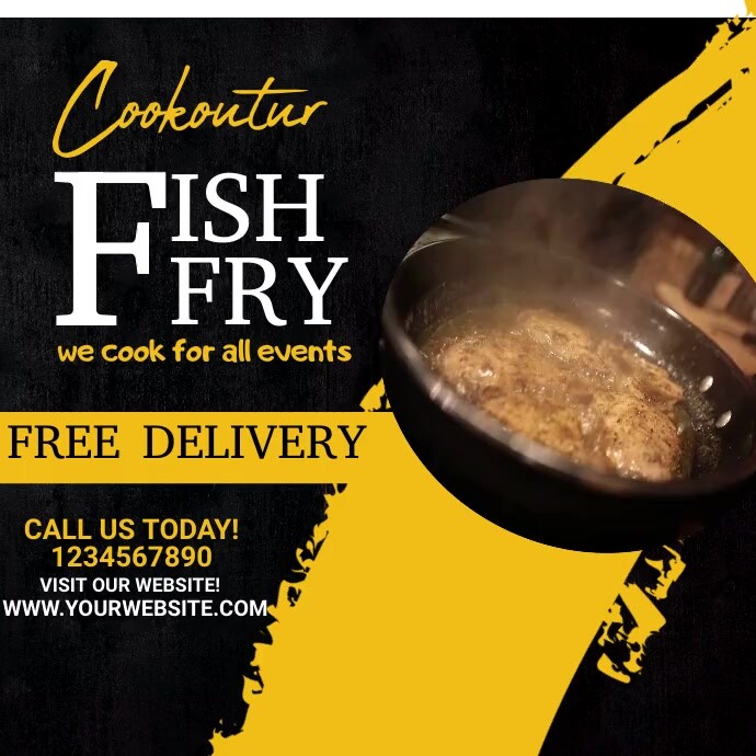 Plantilla de Fish fray flyer | PosterMyWall