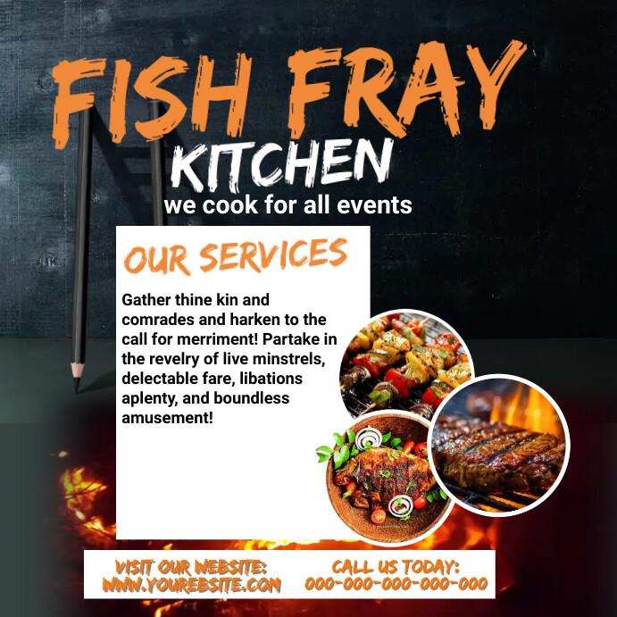 Plantilla de Fish fray flyer | PosterMyWall