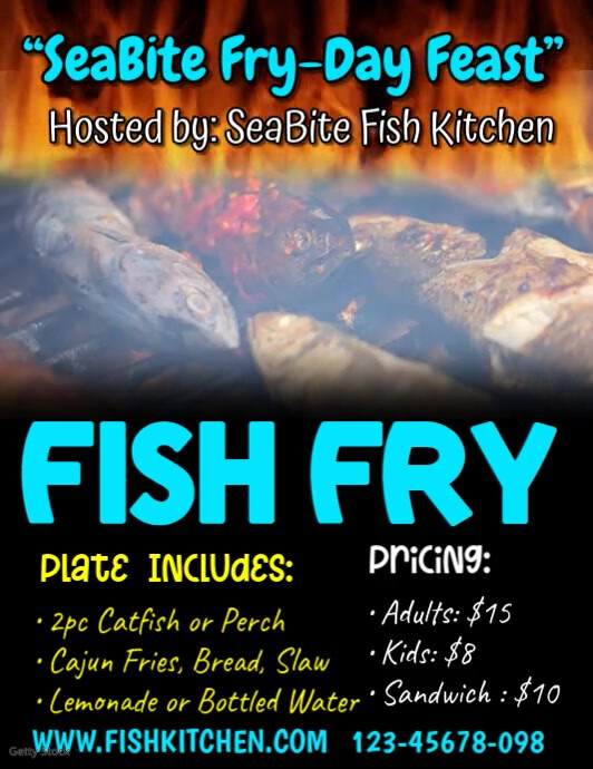 Fish Fry Templat | PosterMyWall
