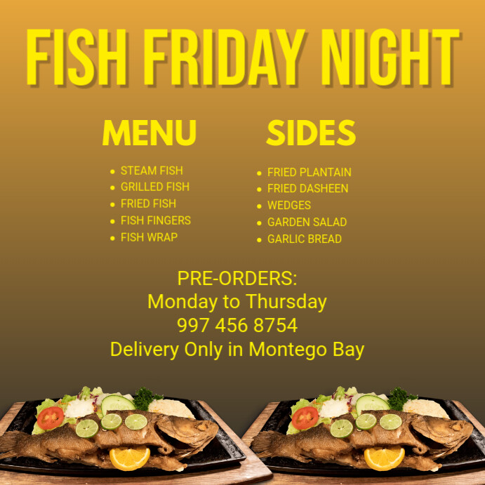 Fish Fry Template | PosterMyWall