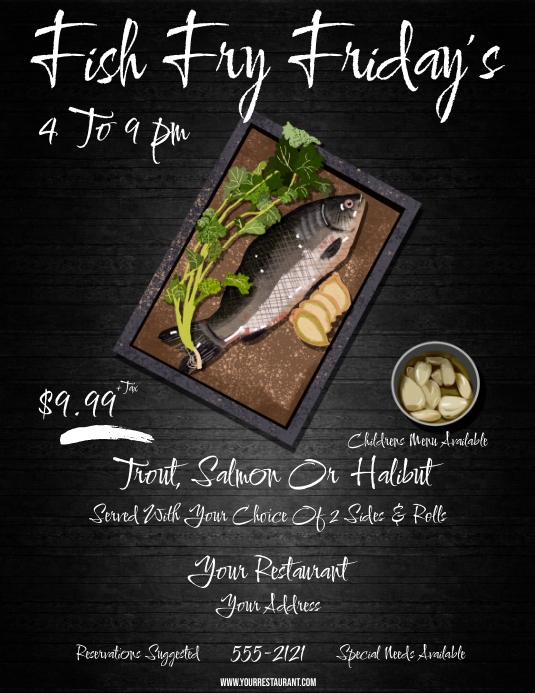 FISH FRY Template | PosterMyWall