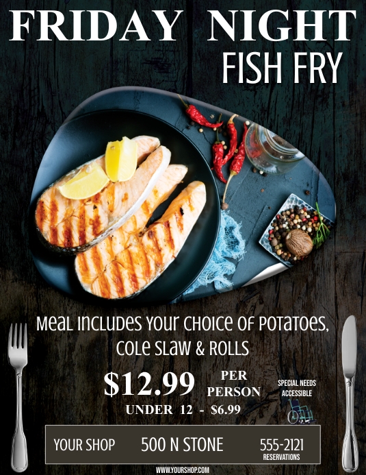 FISH FRY Template | PosterMyWall