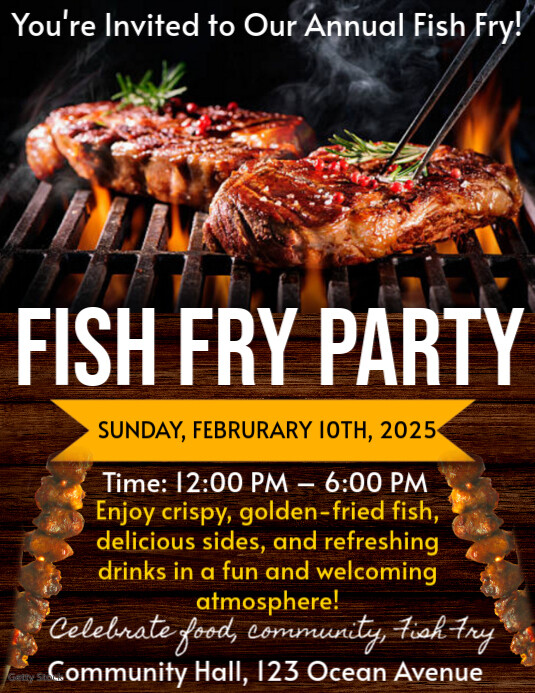 Fish Fry Flyer Template | PosterMyWall