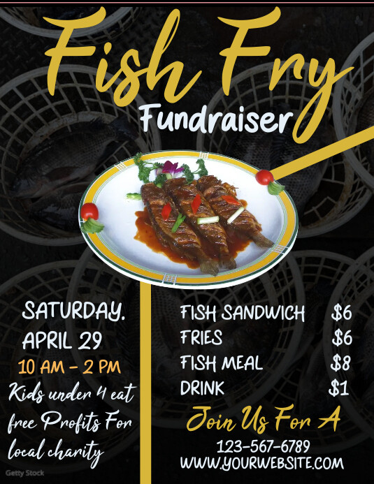 fish fry flyer Template | PosterMyWall