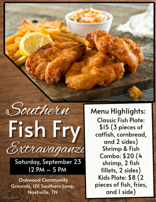Fish Fry flyer Template | PosterMyWall
