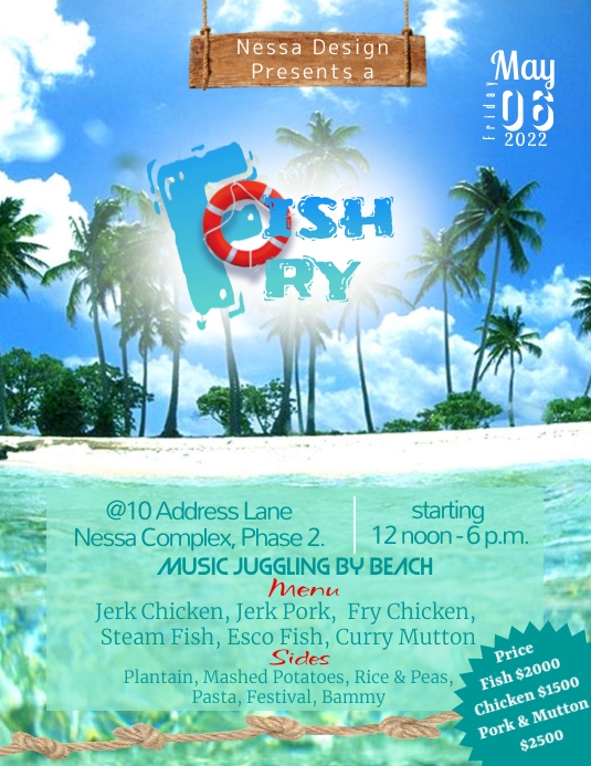 Fish Fry Flyer Template | PosterMyWall
