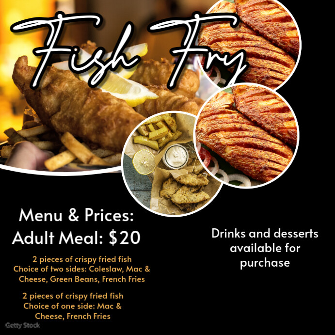 Fish Fry Flyer Template | PosterMyWall