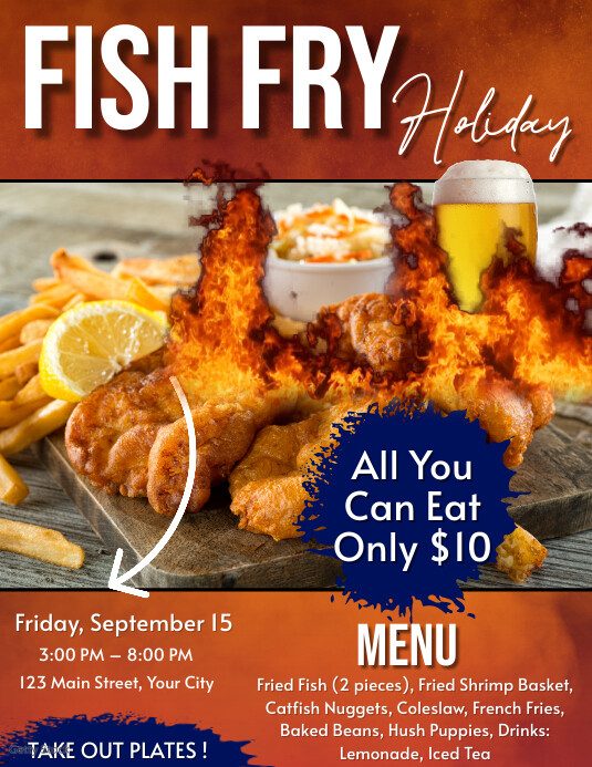 Copy of Fish Fry Fridays | PosterMyWall
