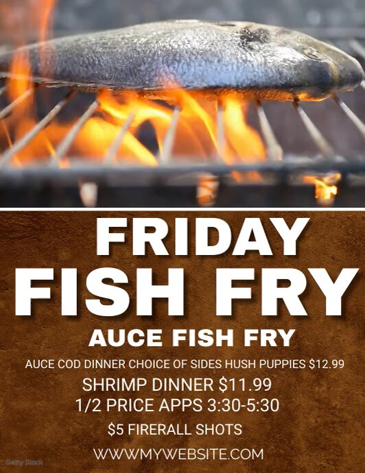 Fish fry Fridays flyers Template | PosterMyWall