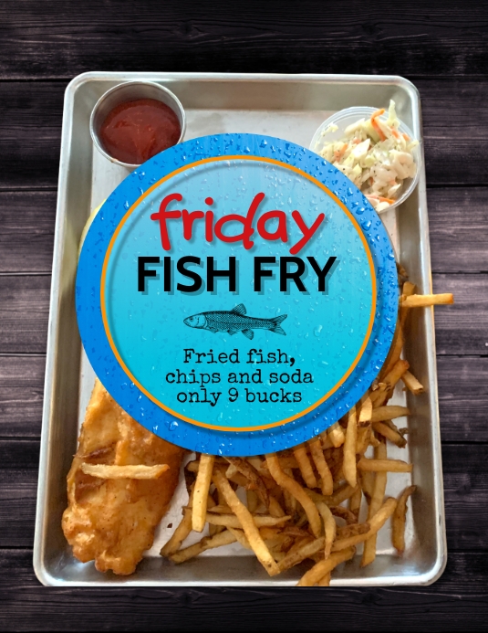 Copy of fish fry fried fish flyer | PosterMyWall