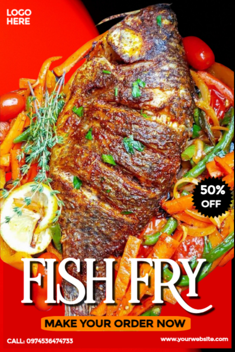 fish fry poster Template | PosterMyWall