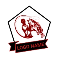 fish hunting logo Template | PosterMyWall
