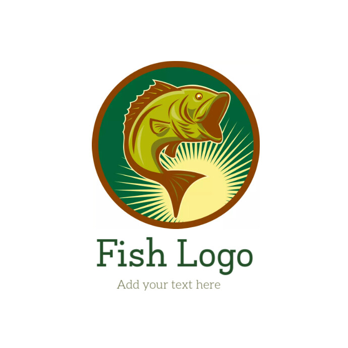Fish logo design template | PosterMyWall