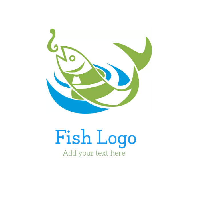 Fish logo design template free | PosterMyWall