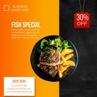 fish menu Template | PosterMyWall