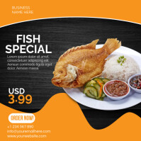 fish menu Template | PosterMyWall