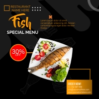 fish menu Template | PosterMyWall