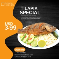 fish menu Template | PosterMyWall